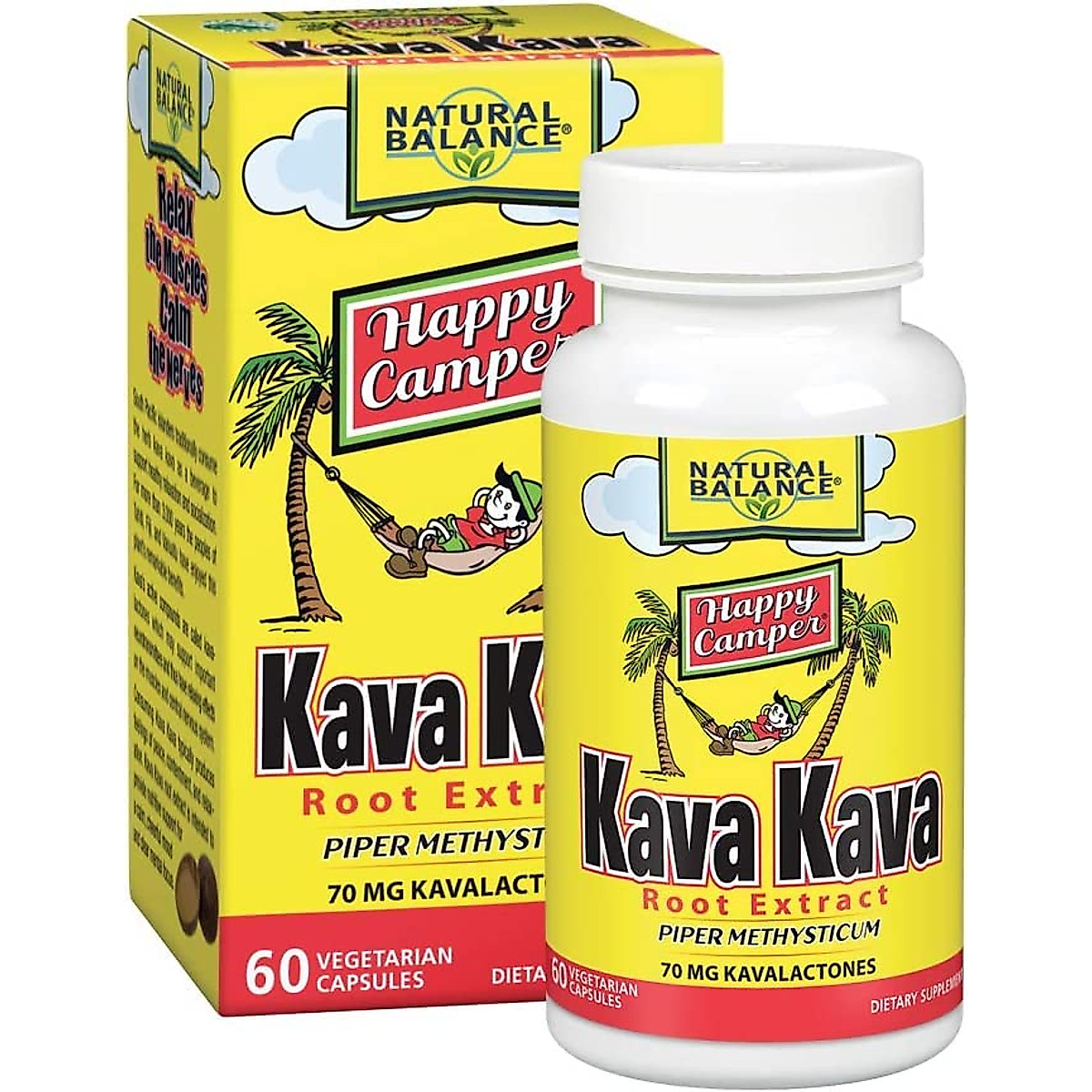 Natural Balance Kava Kava Root Extract - 60 Vegetarian Capsules
