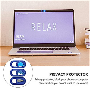 OSALADI Camera Slide Computer Stickers Computer Stickers Computer Stickers 6Pcs Marine Animal Pattern Adhesive Webcam Cover Tablet Phone Computer Camera Cover Pc Camera Pc Camera