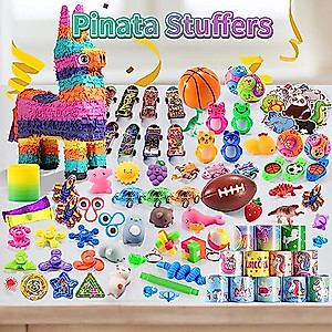 Yutin 200 PCS Party Favor for Kids 4-8, Pinata Stuffers, Prize Box Toys for Kids Classroom Rewards, Small Bulk Toys for Birthday Goodie Bags Fillers, Party Gift Bag Toys for 8-12 3-5