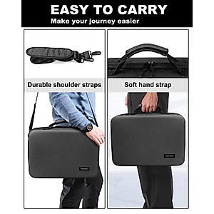 Glamgen Carrying Case for PS5 Travel Case for Playstation 5 Console PS5 Games Gaming Headset Console Dock and Accessory Organizer