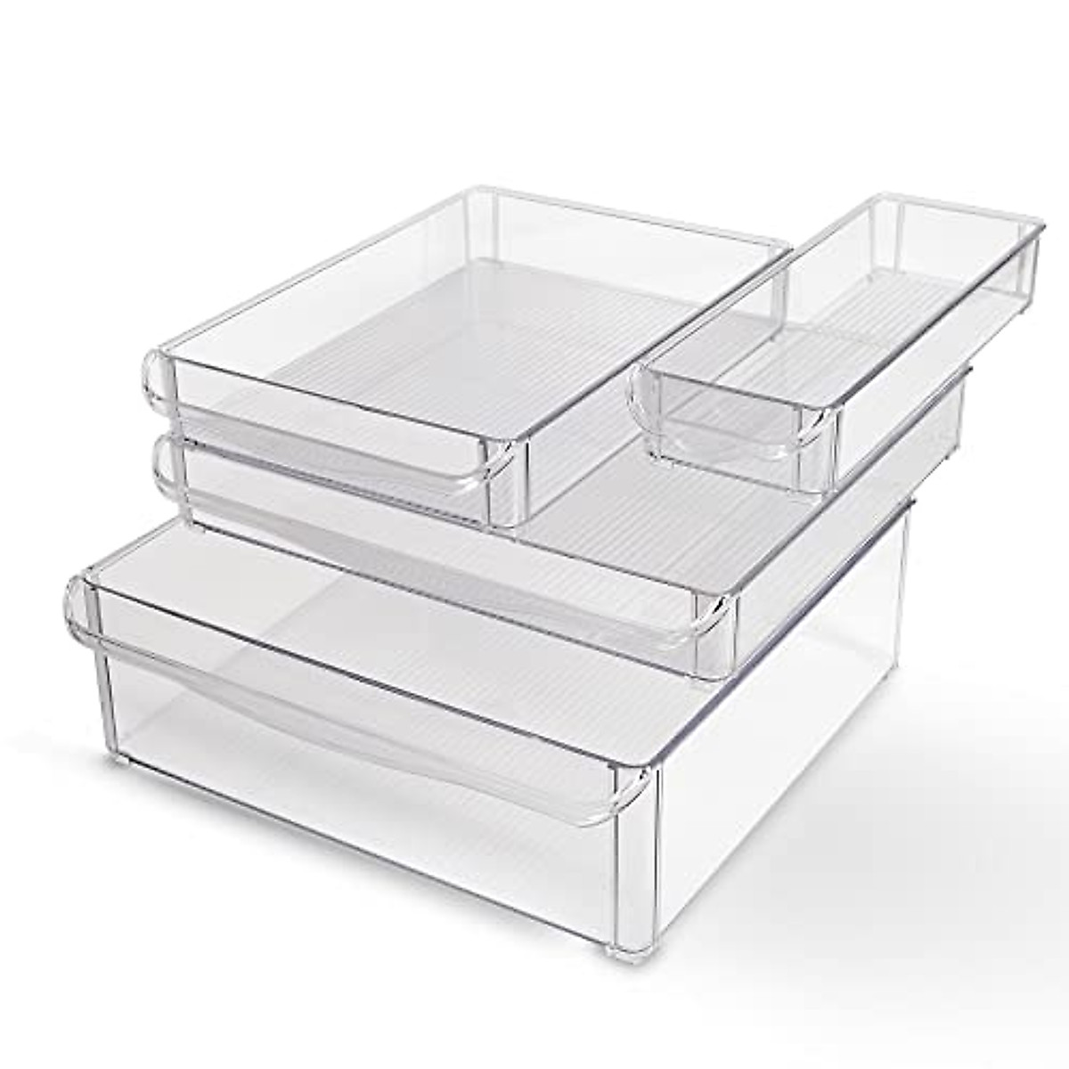 Trendy Loft, Multi-purpose Organizer, Set of 4 Stackable Pieces of Different Sizes