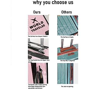 RF REENFAYA Suitcase Cover Luggage Protector Covers Clear Luggage Cover PVC Suitcase Luggage Cover Waterproof Luggage Case Thicken Suitcase Protector Cover (26inch)