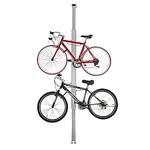 RAD Cycle Aluminum Bike Stand Bicycle Rack Storage or Display Holds Two Bicycles
