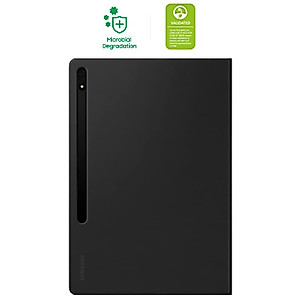 SAMSUNG Galaxy Tab S8+ Note View Cover, Protective, Touch Sensitive, Rests Over Tablet Screen, S Pen Holder, Magnetic, US Version, Black