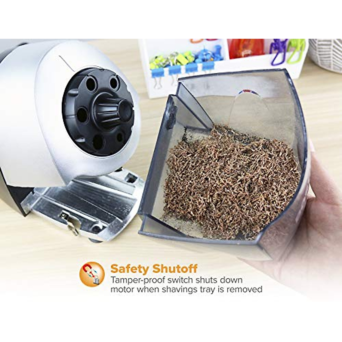 Stanley Bostitch SuperPro6 Commercial Pencil Sharpener with 6 Holes and Industrial Motor, Gray (EPS12HC)