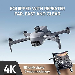 RKSTD Adult RC Drone With 4K HD FPV Camera, Foldable Mini RC Quadcopter With Waypoint, Headless Mode, Altitude Hold, With Obstacle Avoidor, 3D Flip, Beginner Toy Gift