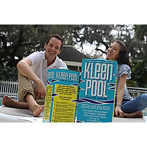 KLEEN POOL 6 Month Pool Algaecide - 1/2 Gallon Treats 7.5k-15k Gallon Pool