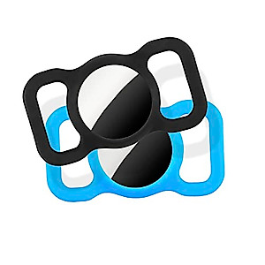 Native Pup Airtag Dog Collar (2 Pack) (Black/Blue)