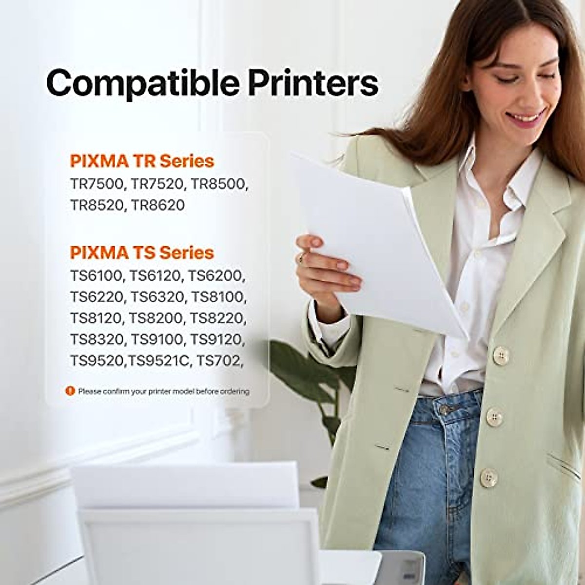 PGI-280XXL/CLI-281XXL 5 Color Value Pack Replacement for Canon 280 281 Ink Cartridges Compatible with PIXMA TR7520 TR8520 TS6120 TS6220 TS8120 TS8220 TS9120 TS9520 TS6320 TS9521C Printer