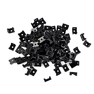 QualGear CM1-B-100-P Cable Tie Mount, Black