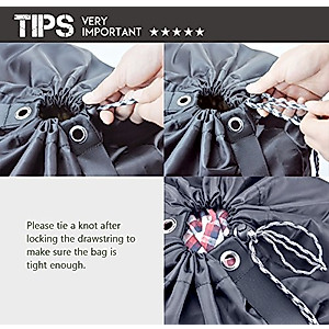 iwill CREATE PRO Laundry Tote Backpack, Heavy Duty Laundry Storage Bag for Laundromat, College Dorm Room, Black