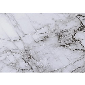 Monarch Specialties 7558 Computer Desk, Home Office, Laptop, Storage Drawers, 48" L, Work, Metal, Laminate, White Marble Look, Black, Contemporary, Modern Desk-48, 47.25" L x 23.75" W x 30" H