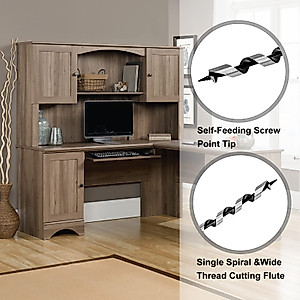 Masendelk Ship Auger Drill Bit 13 x 300mm (Slightly Larger Than 1/2 x 12 Inch), Wood Auger Bit with 11mm Hex Shank