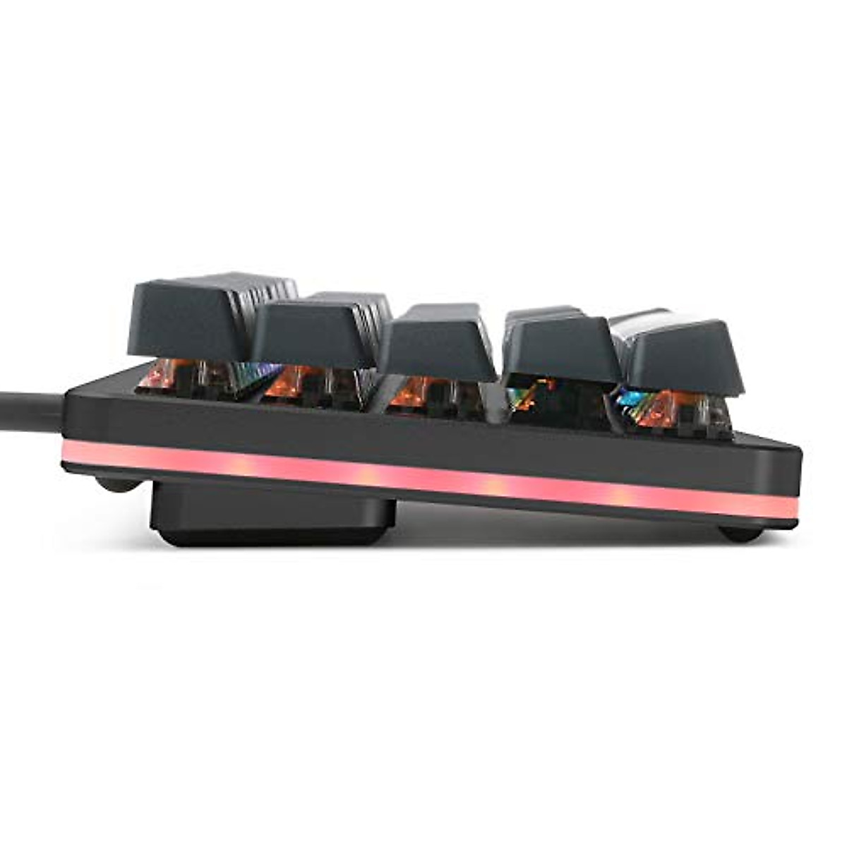 Drop ALT Mechanical Keyboard — 65% (67 Key) Gaming Keyboard, Hot-Swap Switches, Programmable Macros, RGB LED Backlighting, USB-C, Doubleshot PBT, Aluminum Frame (Halo True, Black)