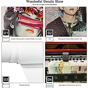 SIKYUCOR Fashion Wall Art Bathroom Wall Decor Prints Pink Glam Glitter Tissue Canvas Posters Photos Bathroom Pictures Artwork Black and White Modern Women Funny Bathroom (Pink, 8"x10" UNFRAMED)