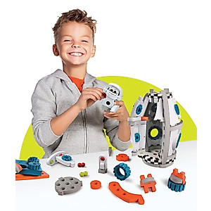 Bloco Toys 3 In 1 Galactic Mission | STEM Toy | Astronaut Spacecraft, Shuttle Rocket | DIY Building Construction Set (210 Pieces)