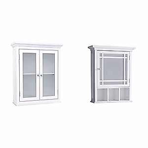 Elegant Home Fashions Madison Detachable Bathroom Cabinet, One Size, White & Neal Bathroom Cabinet, One Size, White