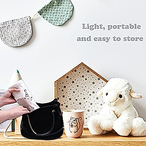 SWESEN 2 Pack Diaper Changing Pad Liners Waterproof, Portable Baby Changing Mat for Newborn Boy Girls, Soft Washable and Reusable, 20" x 28", White Bear