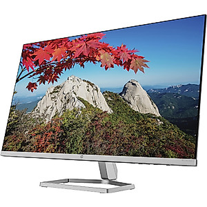 HP M27fd FHD 65w USB-C Monitor - Works With Chromebook - Computer Monitor with 27-inch IPS Display(1080p)- Eyesafe & 99% sRGB - AMD Freesync- HDMI, VGA & USB-C (Renewed), Silver