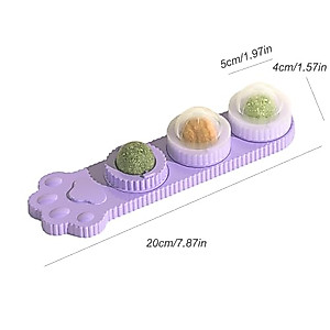 Catnip Chew Toys, Kitten Catnip Balls, Cats Balls Treats Set, Cat Teeth Cleaning Toys, Natural Catnip Balls, Engaging Catnip Playthings, Fun and Interactive Toy for Cats