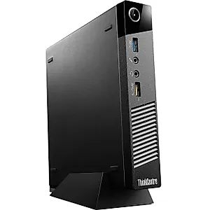 Lenovo ThinkCentre M73 Tiny Desktop, Intel Core i5-4570T, 4GB RAM, 500GB HDD, Windows 10 Pro, Includes Wired Keyboard & Mouse, M73T-4-500-W10P (Renewed)