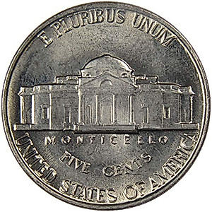 1942 Jefferson Nickel 5 Cent Piece BU Uncirculated Mint State 5c US Coin