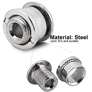 Steel Double Chainring Bolts, Crankset Screw Bolts, Mountain Bikes Road Chain Wheel Crankset Screws Double Chainring Bolts &amp; Nuts