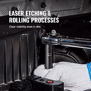 VEVOR 1/2" Drive Impact Socket Set, 34 Piece Socket Set Metric 8-36mm, 6 Point Cr-MO Alloy Steel for Auto Repair, Easy-to-Read Size Markings, Rugged Construction, Includes Storage Case