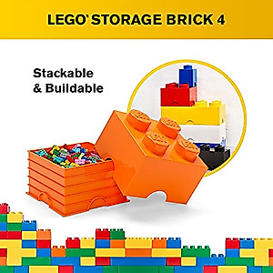 Lego Storage Brick 4 Orange