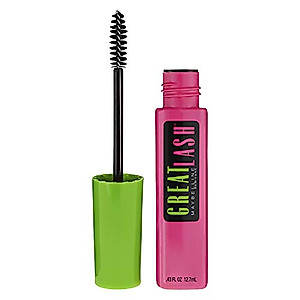 Maybelline New York Makeup Great Lash Waterproof Mascara, Brownish Black Waterproof Mascara, 0.43 fl oz