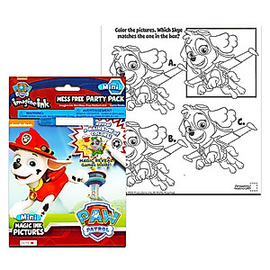 Water Painting Books Set for Toddlers Kids Ages 3-5 ~ 3 Pack No Mess Paint with Water Books with Water Surprise Brushes Thomas the Train, Mickey Mouse, Paw Patrol