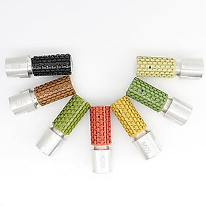 HOMESOM 1 Inch Wet Diamond Polishing Drum Wheels with 5/8"-11 Thread for Polishing Marble Granite Concrete Undermount Sink Countertop(7pcs)