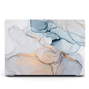 IVY Colored Marble Case for MacBook Air 13 with M2 (Models: A2681) Hard Shell Case with Keyboard Cover Set - C
