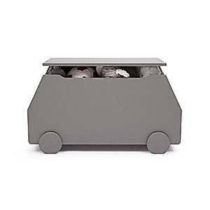 Delta Children Metro Toy Box, Classic Grey