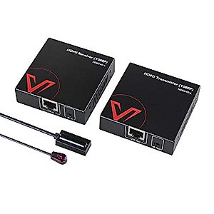 AV Access HDMI Extender Over Cat5e/6a/7 up to 1080P@60Hz 164ft/50m with IR Remote Control, FHD HDMI Balun, Supports PoE/PoC Function