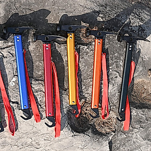 TRIWONDER Camping Tent Hammer Lightweight Outdoor Multi-function Hammer Aluminum Hammer with Tent Stake Remover for Rain Fly Tent Tarp (Black)