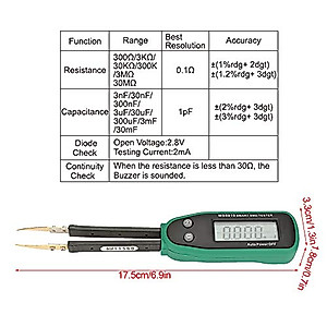 Resistance Tester Resistance Capacitance Meter MASTECH MS8910 Resistance Capacitance Meter SMD Tester