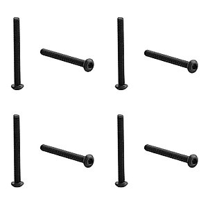 Yinpecly 20Pcs M3x30mm Hex Socket Head Machine Screws Carbon Steel Inner Hex Socket Round Head Screw Fasteners Furniture Bolts Black Tone
