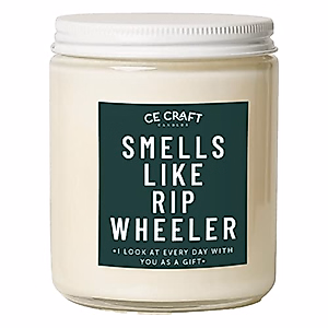 C&E Craft - Smells Like Rip Wheeler Candle - Flannel Pine Scented All Natural Soy Wax - Gift for Her - Girlfriend Gift - Yellowstone (8 oz)