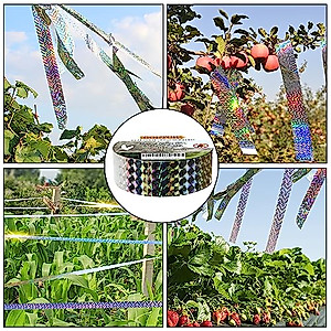GOETOR Bird Scare Tape Ribbon Flash Double Sided Reflective Ribbon 298 Feet