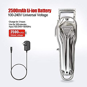 Unutes Hair Clippers for Men, Christmas Gifts Stocking Stuffers for Dad Him Boyfriend Husband, Professional Cordless Hair Cutting kit for Barbers, Haircut Machine