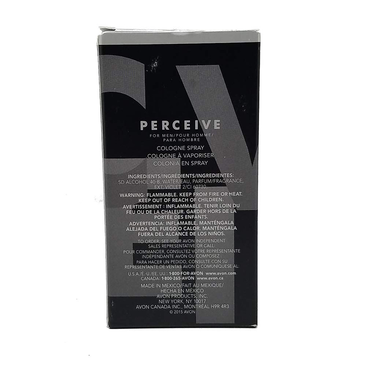 Avon Perceive Cologne Spray for Men 3.4 oz – Fresh Aromatic Scent with Sparkling Citrus, Sage, and Cedarwood – Clean and Long-Lasting Fragrance
