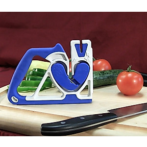 RPT Kinetics Knife Sharpener, Sharpening Made Simple with Reverse Polarity Technology for Straight Edge and Serrated Knives, Made in the USA