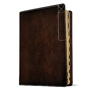 Every Man’s Bible NLT, Large Print, Deluxe Explorer Edition (LeatherLike, Rustic Brown, Indexed)