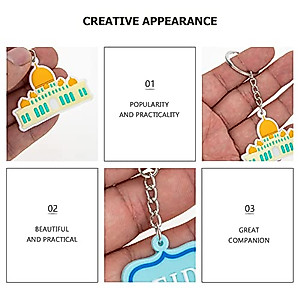 PRETYZOOM Eid Festival Key Ring Eid Ramadan Keychains ramadan decoration mini quran keychain ramadan wallet keychain Mini Keychain Pocket Bag Hanging Pendant