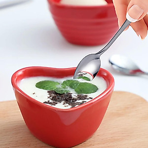 homEdge Stainless Steel Espresso Spoon, 5 Inches Mini Coffee Spoon for Demitasse Dessert Tea, Set of 12