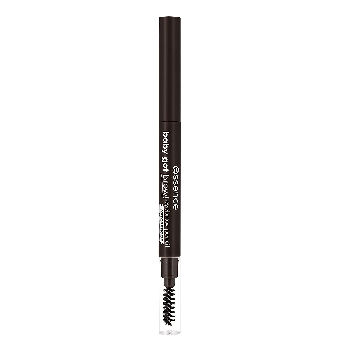 essence | Baby Got Brow! Eyebrow Pencil | Long Lasting & Waterproof with Spoolie | Vegan, Cruelty Free, Formulated without Parabens, Preservatives & Oils (30 | Dark Brunette)