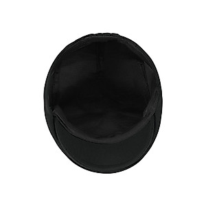 Newsboy Hats for Men Flat Cap Mens Driving Cabbie Cap Classic Soft Breathable Adjustable Fitted Hat Black Beret Mens