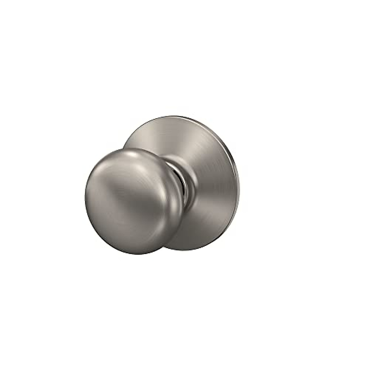 Schlage F10 PLY 619 Plymouth Door Knob, Hall & Closet Passage Lock, Satin Nickel