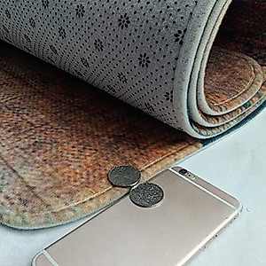 JYAcloth 3D Printed Carpet Non Slip Area Rug,3D Optical Illusion Rugs Soft Flannel Floor Carpet Living Room Bedroom Throw Runner Rugs Low Profile Door Mats